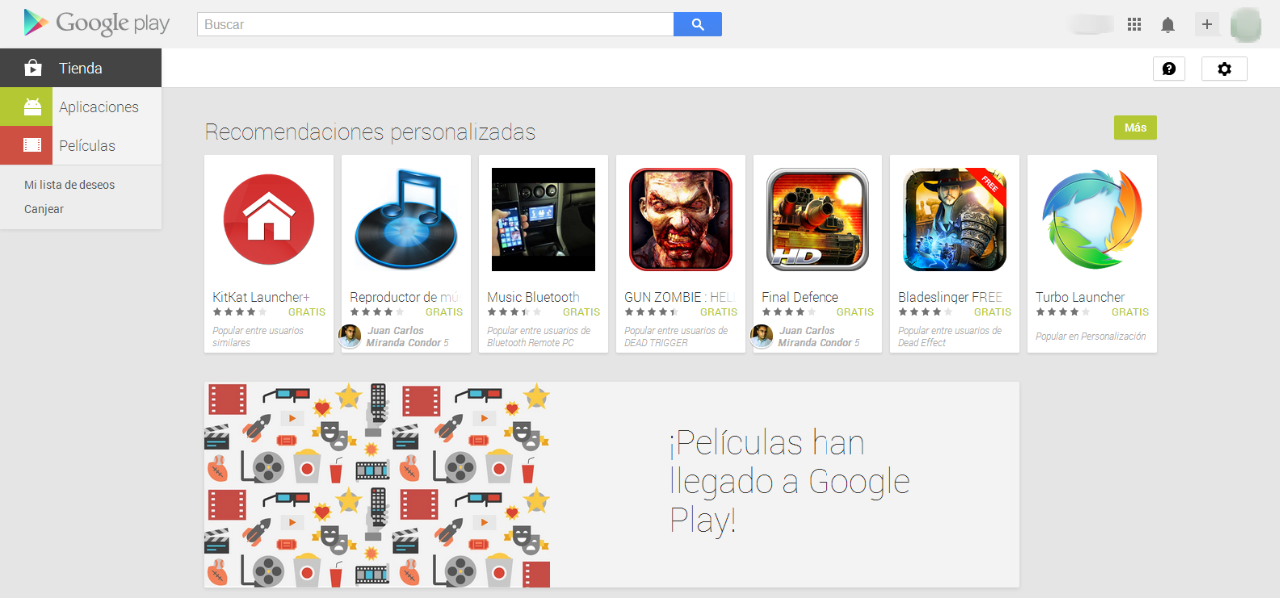 GOOGLE PLAY MOVIES EN ECUADOR :: TECNOLOGIA EC